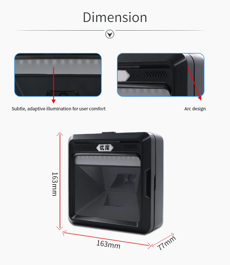 Innovative 2D Flatbed Barcode Scanner With Long Scanning Technology ...