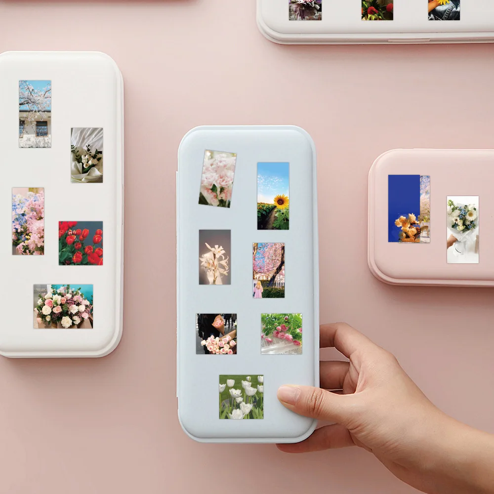 60pcs Cute Flower Vsco Girl Stickers Aesthetic Waterproof Stickers For ...