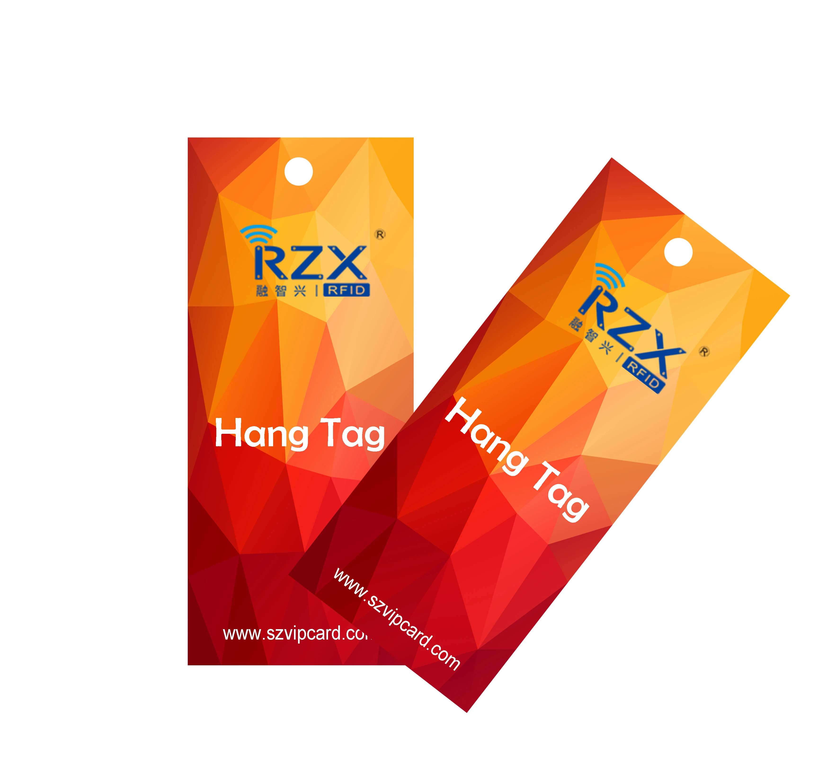 Custom Rfid Hang Tag Label 860-960mhz Clothing Rfid Hangtag Uhf Paper ...