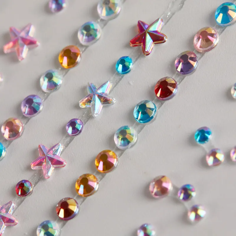 Self-adhesive Body Jewels Stickers Including Stars,Flower,Drop Shape ...