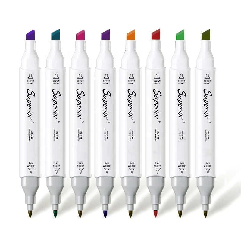Dual Tip Alcohol Based Art Markers - 216 Colors, Fast Drying for Adults ...