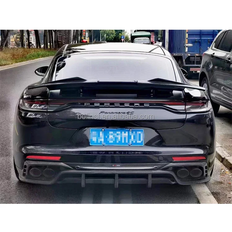 Duck Tail Carbon Fiber Rear Spoiler Wing for Porsche Panamera 971 Turbo ...