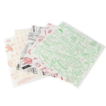 Customized Greaseproof Paper Food Digital Printing Double Side Cmyk ...