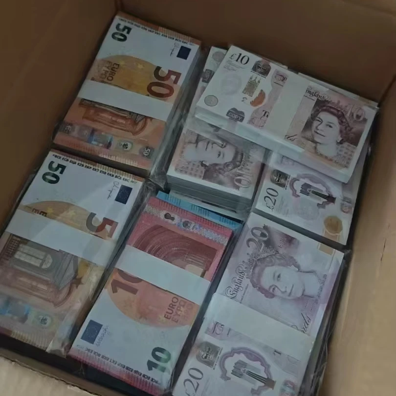Novelties Realistic Movie Prop Money Pounds Euro Money Bills Souvenir ...