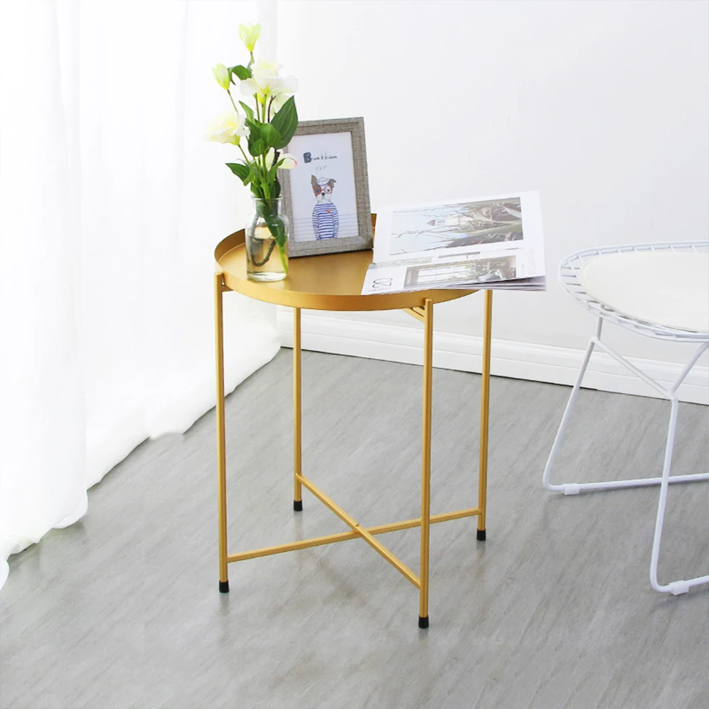 Side Tea Table Modern Living Room Side Marble Tea Table Wholesale Gold ...