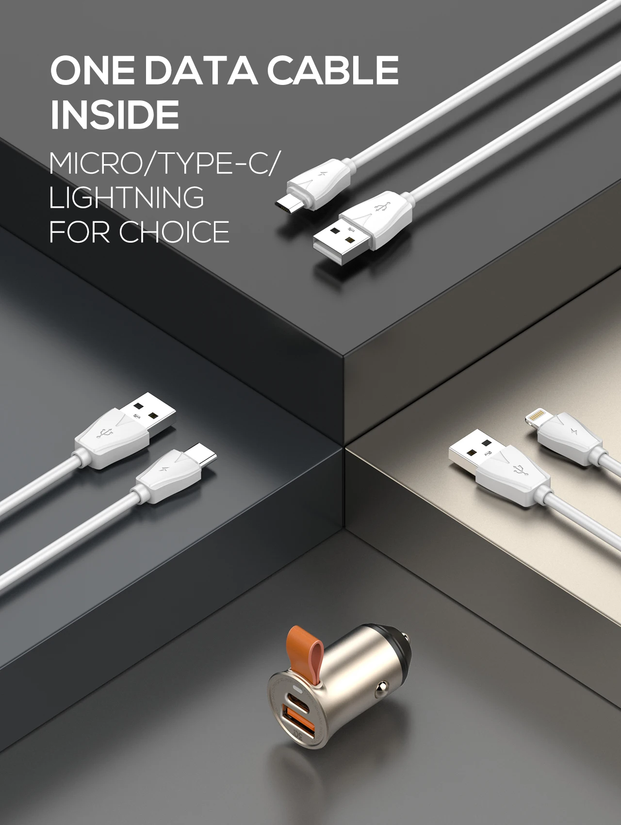 Ldnio C509q New Design Dual Port Car Charger 30w Type-c Pd And Qc 3.0 Metal Fast Car Usb Charger ...