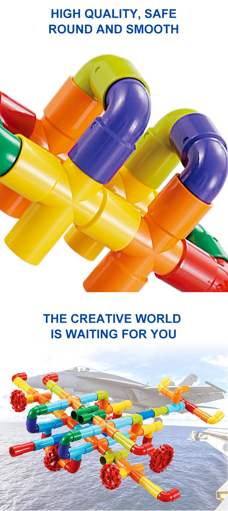 Wholesale Educational Diy Assembly Water Pipeline Block Toys Set Pipe ...