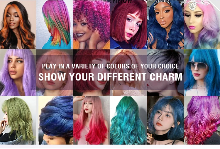 Diy 10 Colors Natural Hair Coloring Shampoo Mask No Damage Pure Hair ...