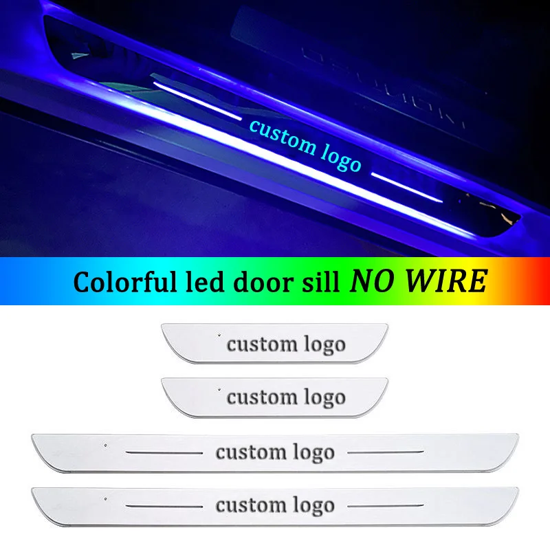 Customized Dynamic Led Welcome Pedal Car Scuff Plate Pedal Threshold ...