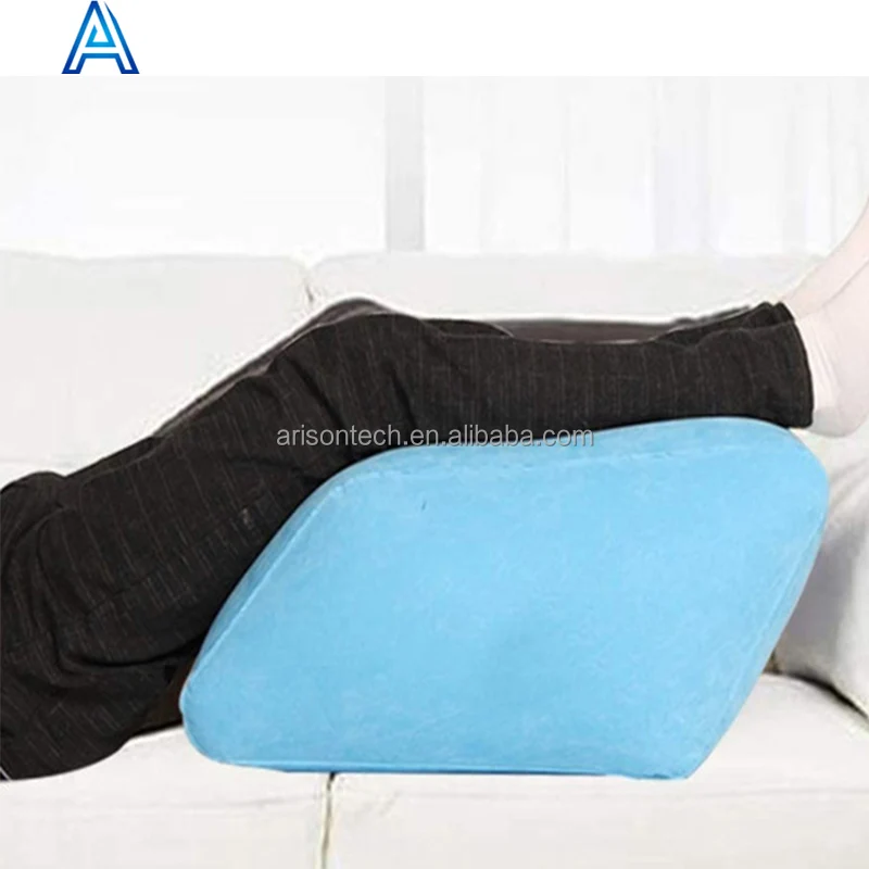 Flocking Vinyl Folding Pvc Air Blow Inflatable Office Rest Pillow For ...