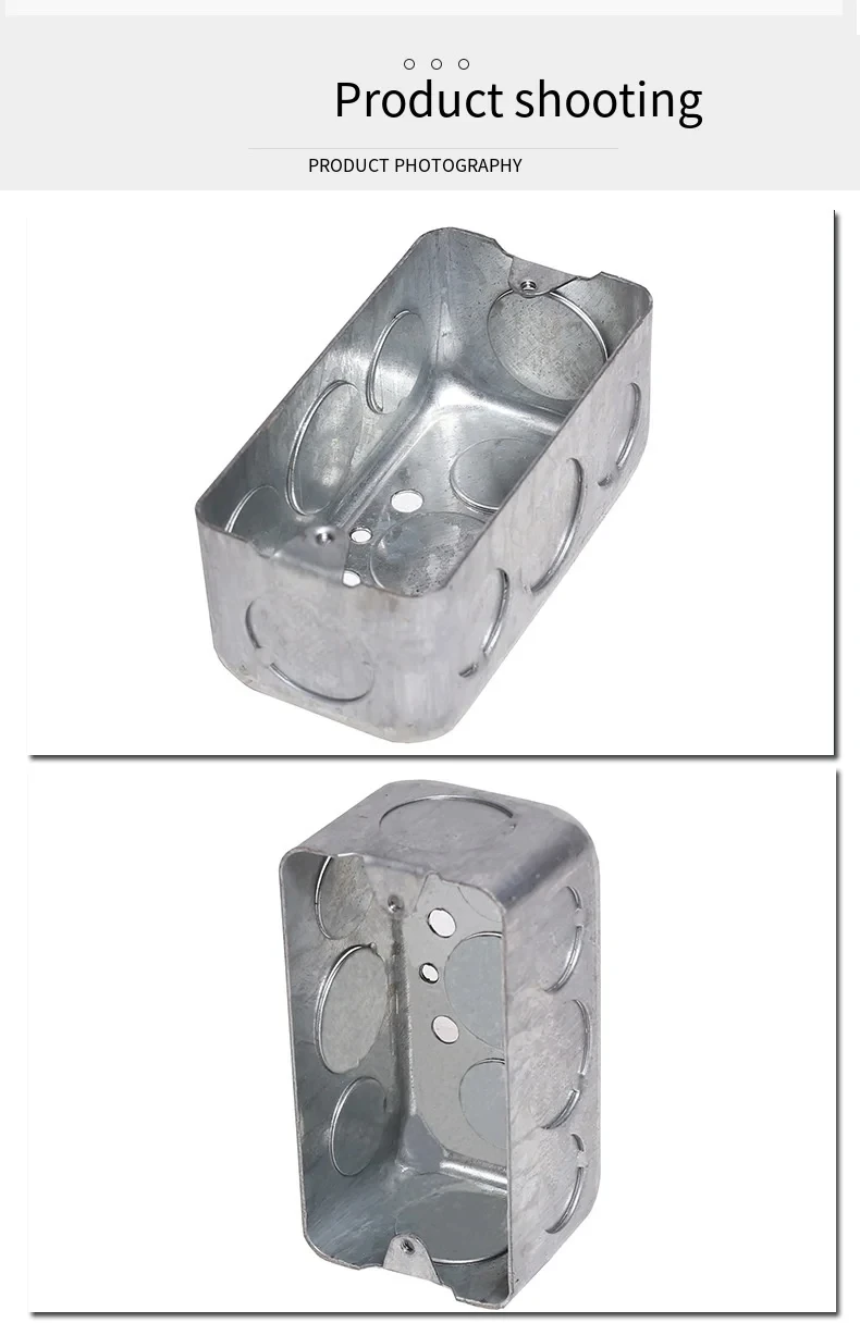 Galvanized Steel Outlet Junction Round Handy 2 X 4 Electrical Box ...