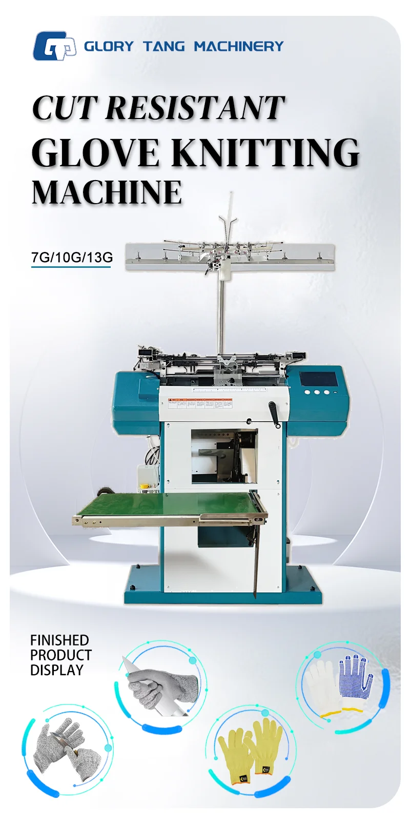 High Capacity Medical Nitrile Glove Knitting Machine