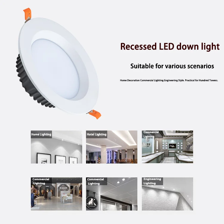 Ultra Anti Glare Flicker Free 7w/9w/15w/20w/35w Led Recessed Down Light ...
