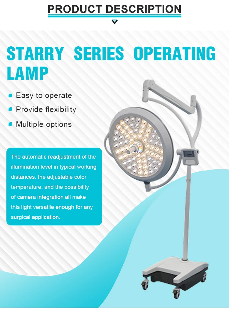 Iso Certificate Surgical Shadowless Operating Lamp Mobile Medical ...