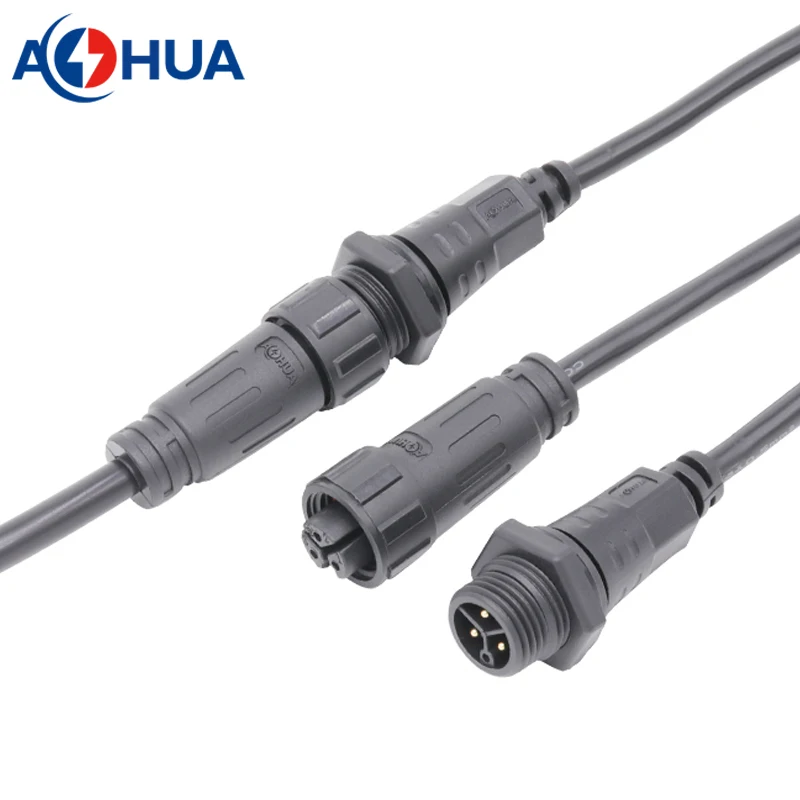 M16 6pin Junction Box Panel Mount Waterproof Male Female Electrical ...