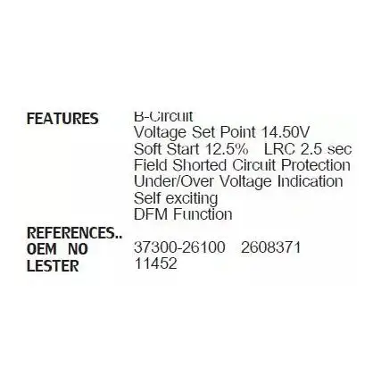 New Alternator Voltage Regulator 1380d700 Ud46621are 37370-25600 37370 ...