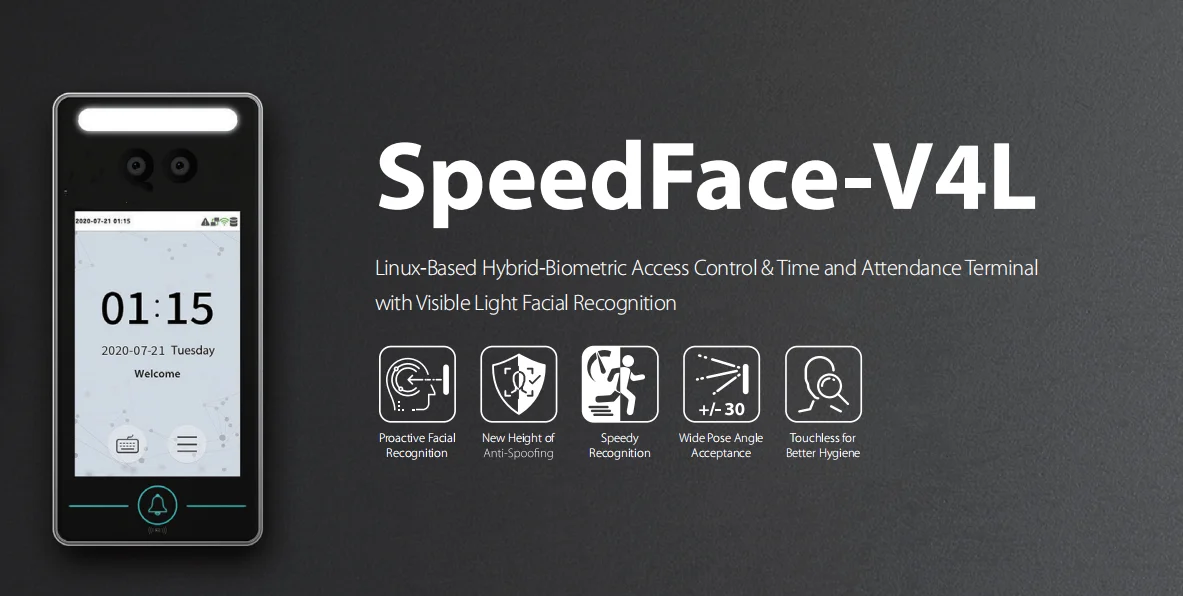 Speedface-v4l - Advanced Biometric Access Control Terminal