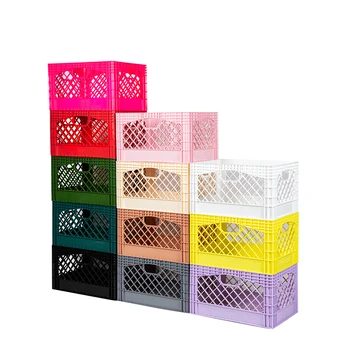 Plastic Multi Purpose Stacking Storage Organizer Unfolding Colorful 24 ...