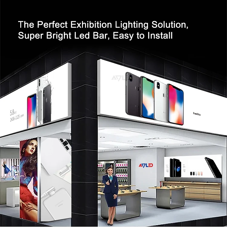 High Power 12v 24v Edge Lit Led Bar Module Strip Outdoor For Led Fabric ...