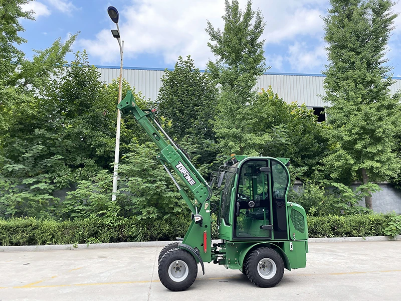 Chinese Diesel Engine Front End Telescopic Boom Arm Mini Wheel Loader With Different Attachments ...