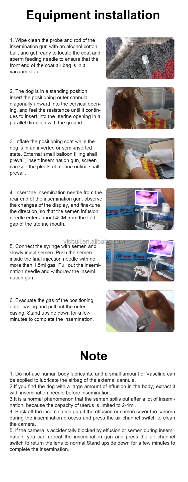 Large Canine Vet Visual Insemination Device - Desktop TCI Machines