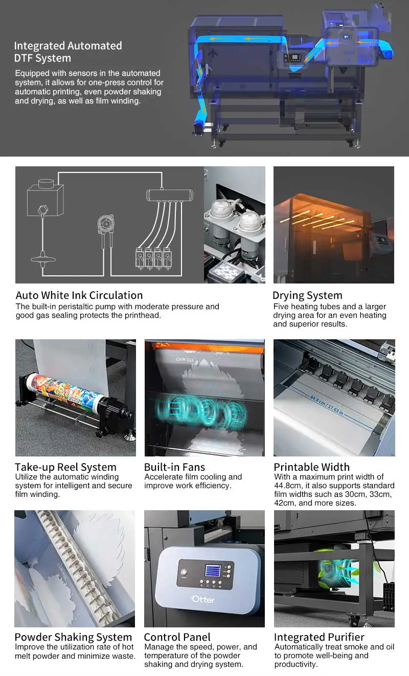 Otterpro All-in-One DTF Printer - High Productivity & Easy Operation