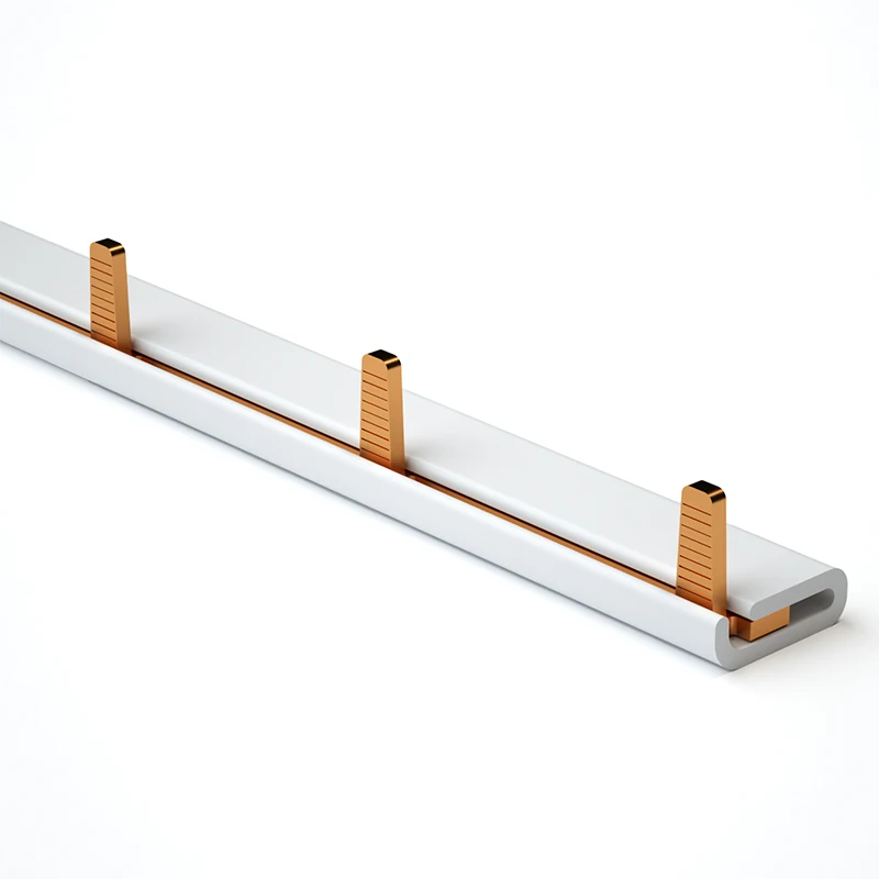 PUWEI Busbar with 1P/2P/3P Tinned Copper Bus Bar MCB Copper Busbar Comb ...