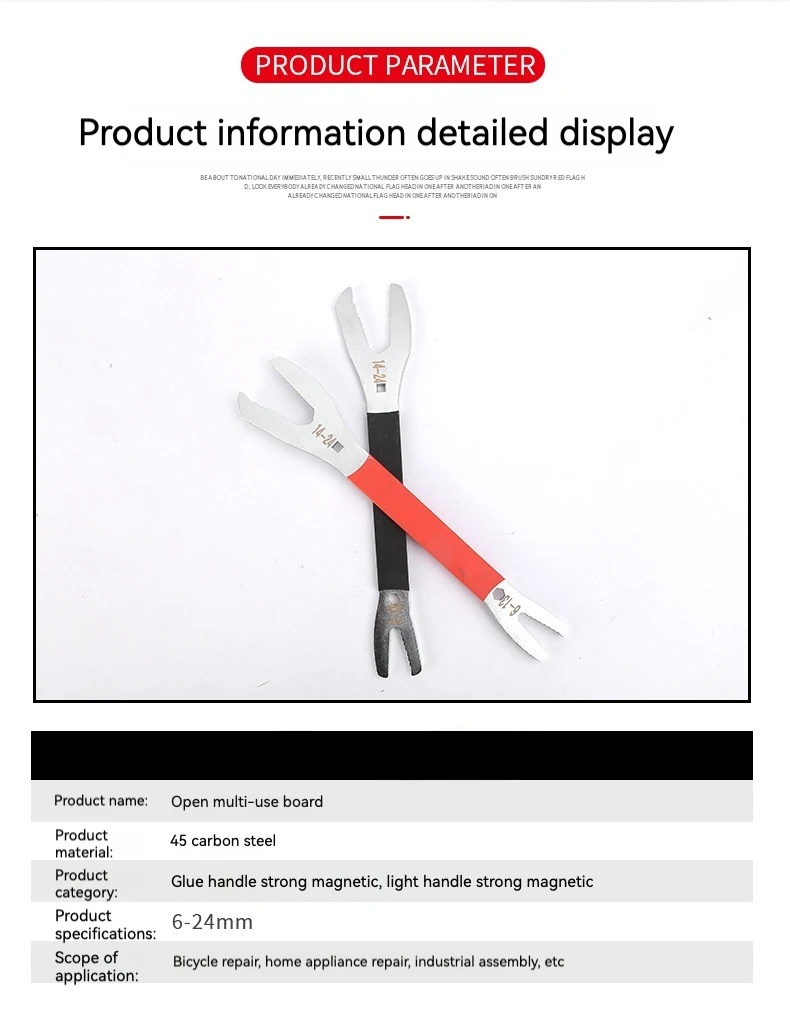 Double Headed Y-shaped Wrench With Large Opening And Dual-purpose Self ...