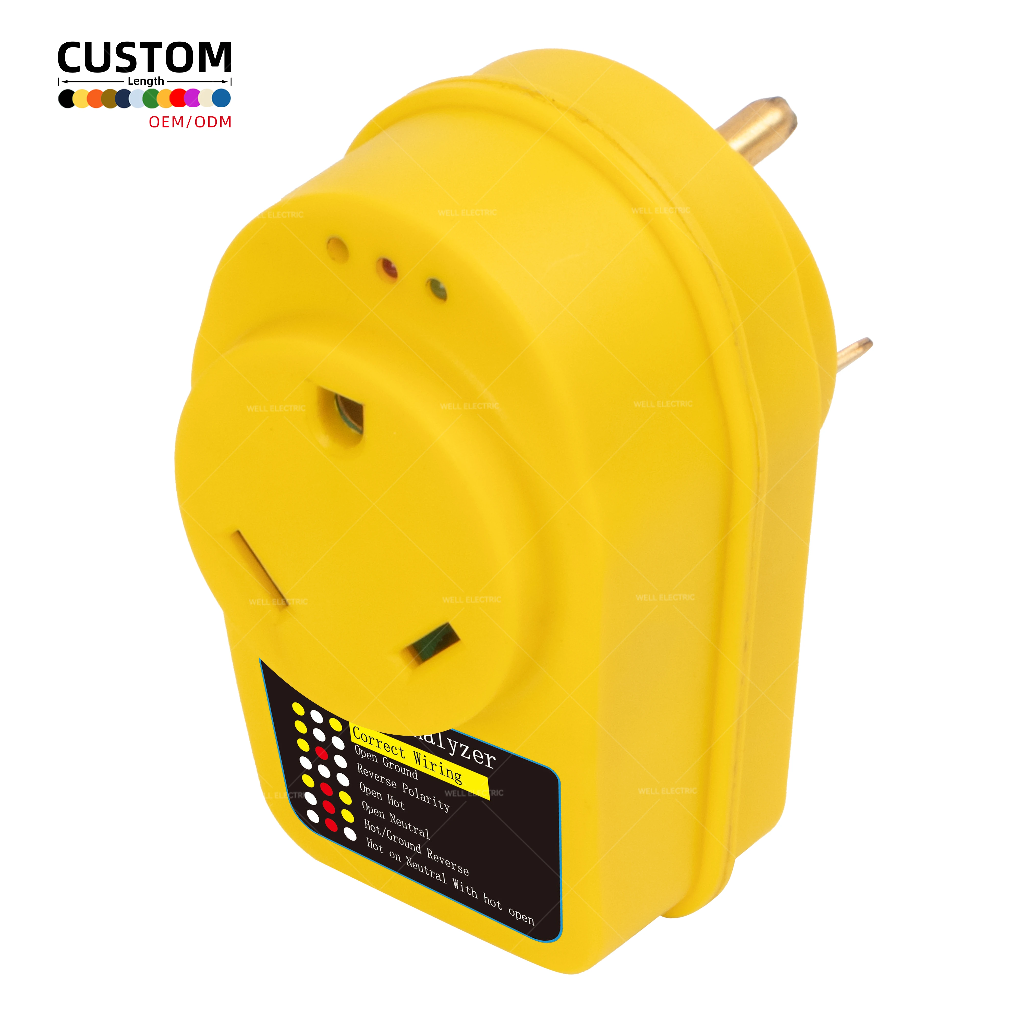 30Amp RV Adapter 2023J Circuit Analyzer with LED Indicator Light ...