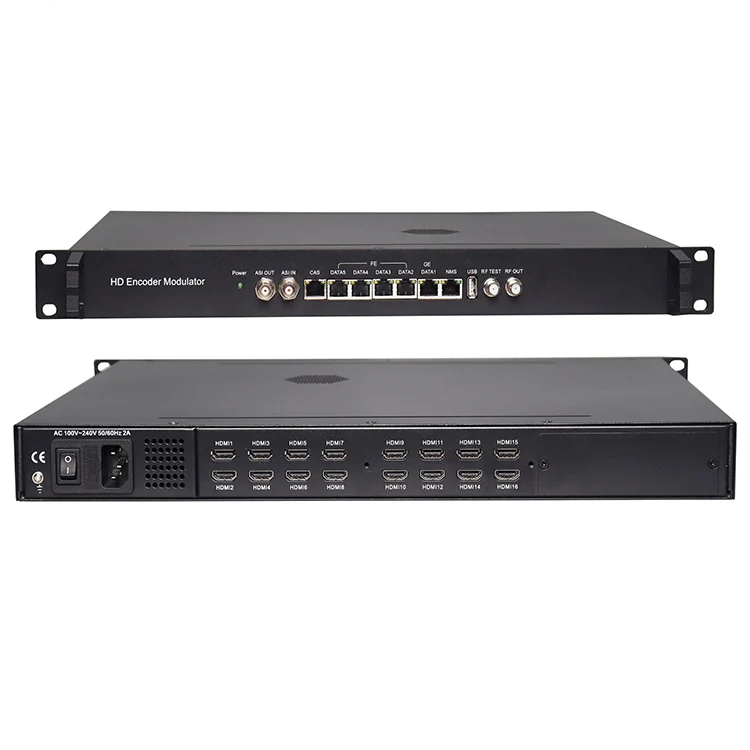 8 16 24 Channels HD Encoder Modulator for Radio & TV Broadcasting