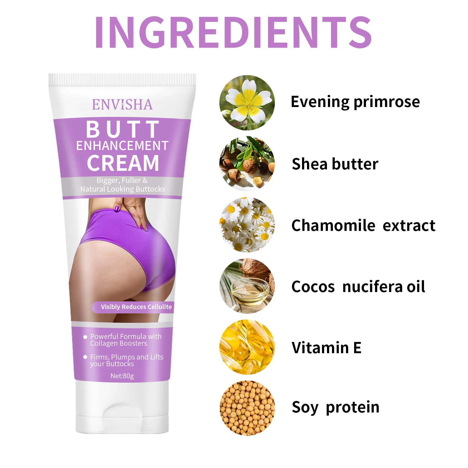 Strong Effective Women Plump And Toned Butt Hip Lift Up Buttock Enhancement Cream Butt ...