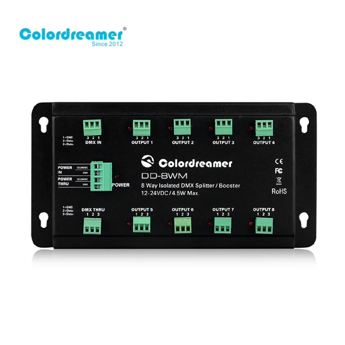 Colordreamer Artnet Dmx512 Signal Distributor Splitter Dmx Signal ...