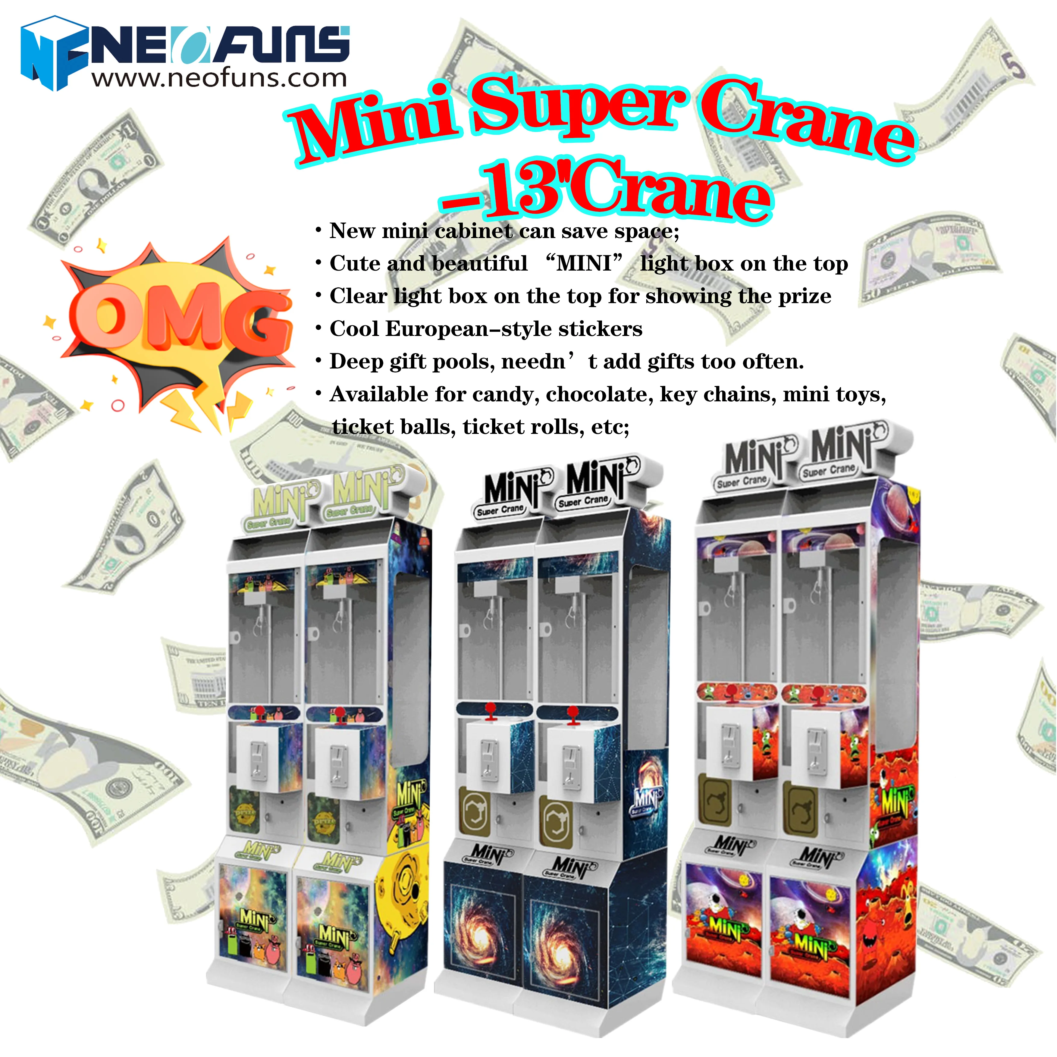 Most Popular Arcade Coin Operated Games Small Mega Mini Claw Machine ...