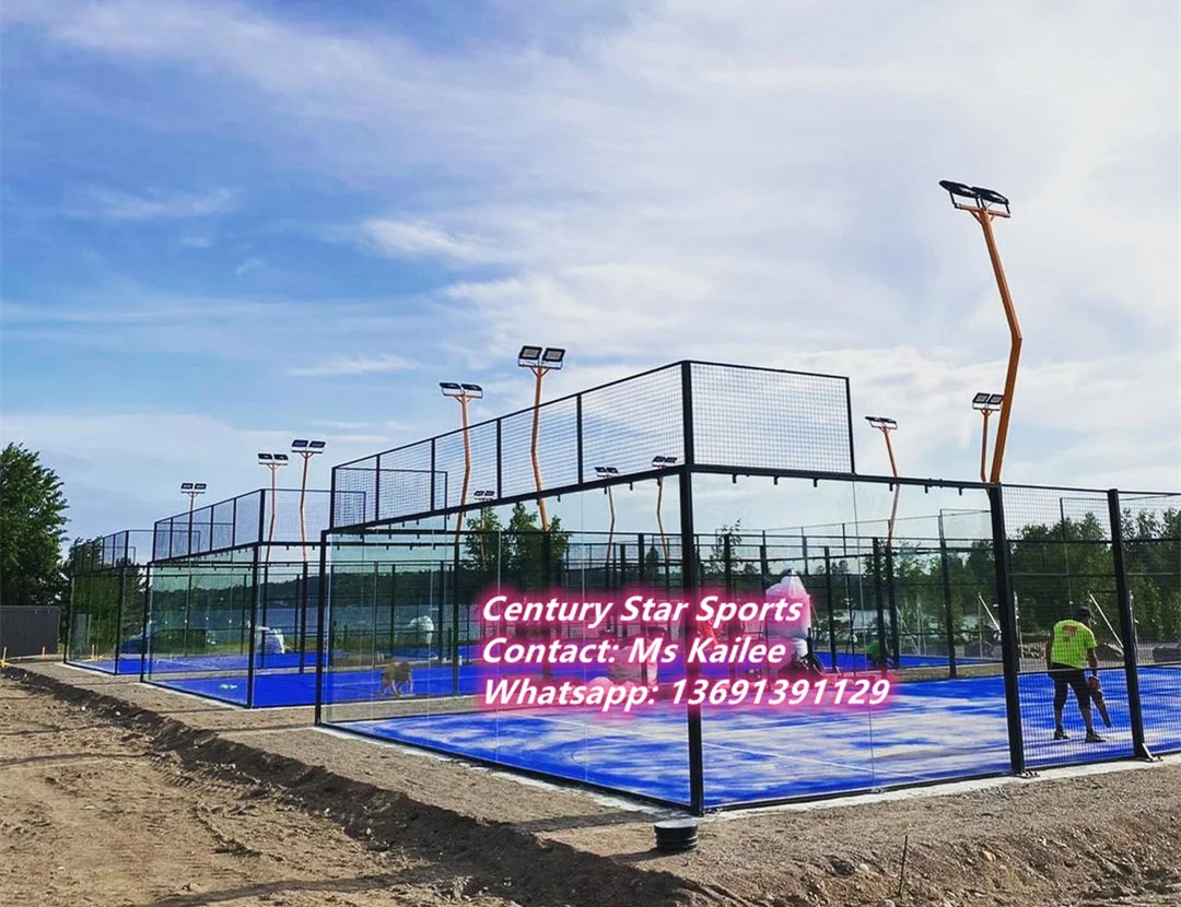 2022 New Design Court Padel Paddle Court Supplier Padel Court Panoramic ...