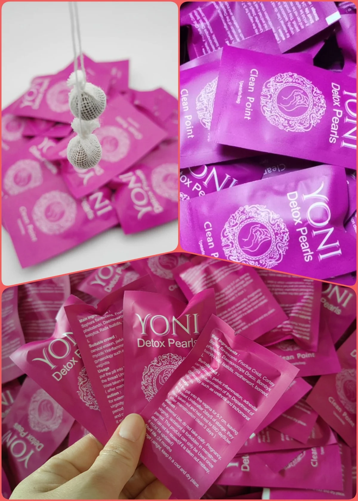 Yoni Detox Pearls - Herbal Vaginal Tampons for Wellness