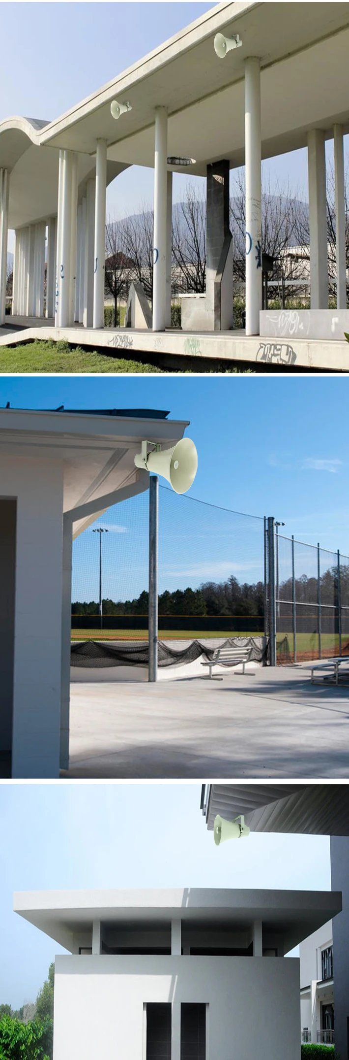 Outdoor IP/4G/SIP/VOIP Active Horn Speaker - 15W-120W PA System