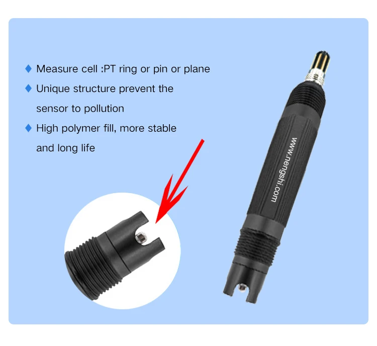 ISO9001 industrial online ORP Redox probe High quality plastic ORP ...