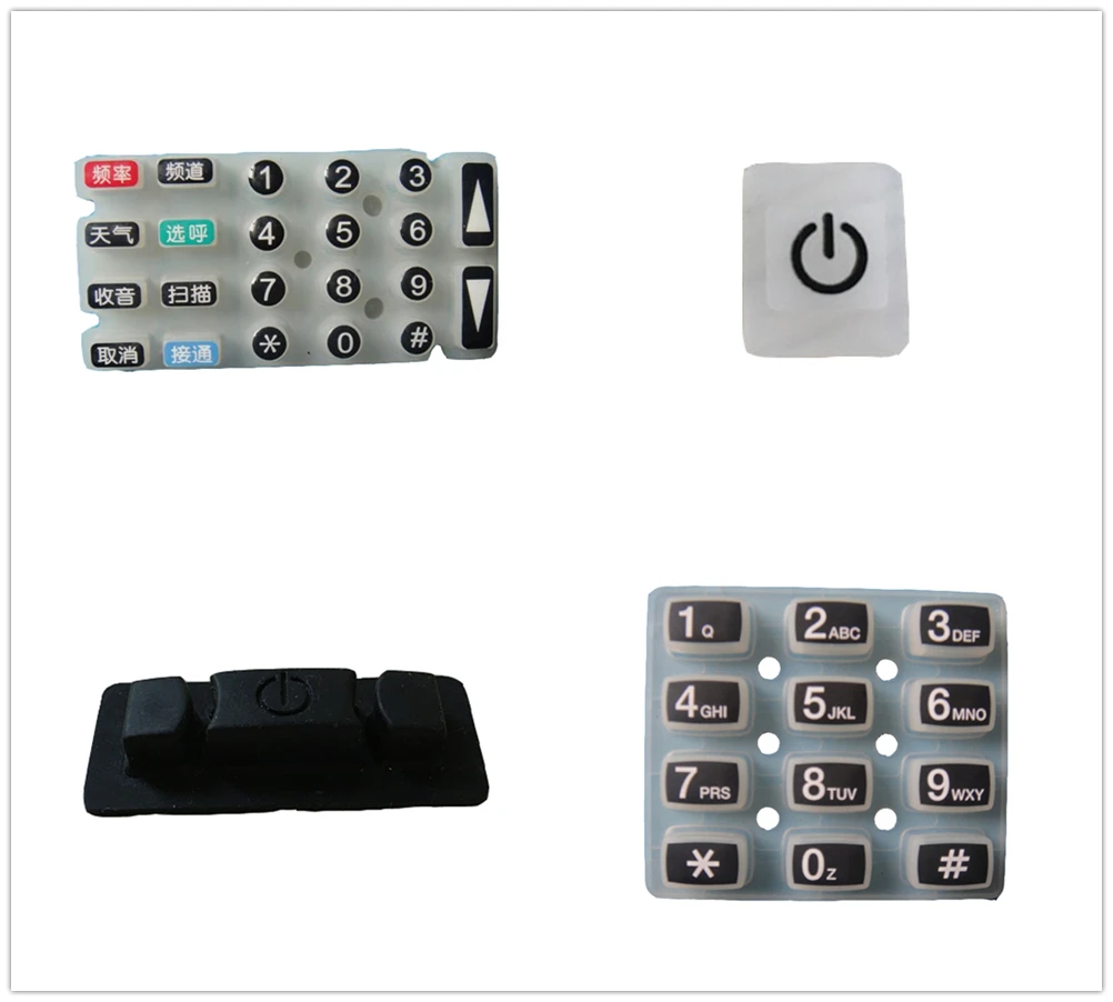 Customizable Conductive Push Keypad Switch - Silicone Button