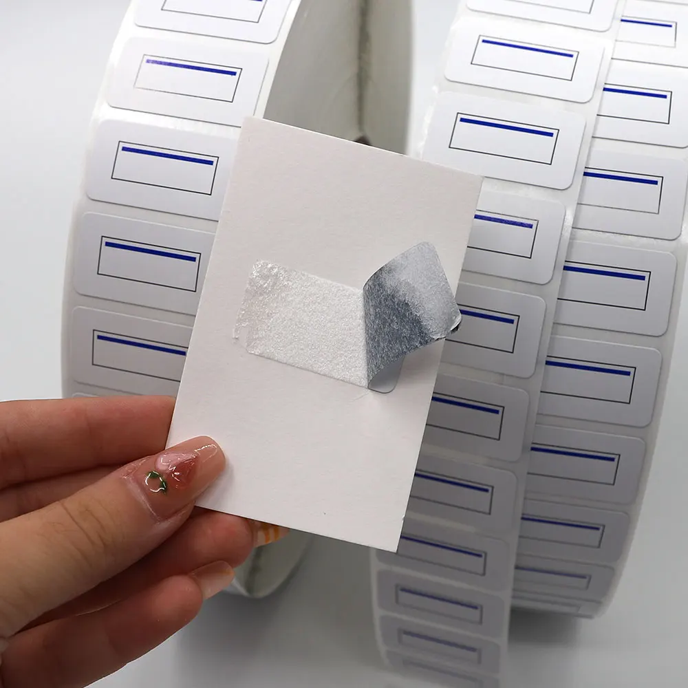 Label Factory Custom Roll Double Layer Piggyback Label Etiqueta Red ...