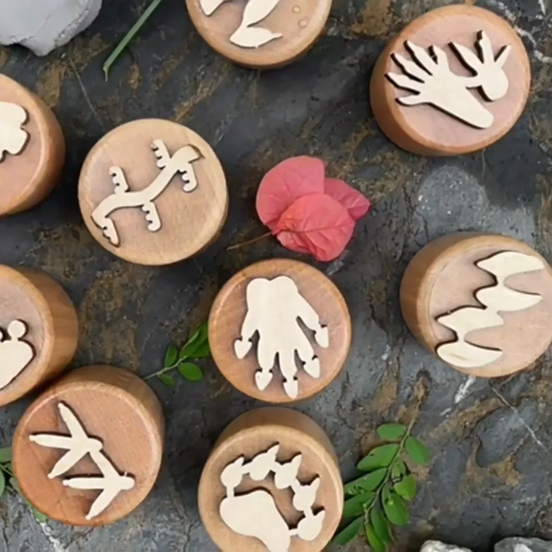 Woodland Play Dough Stamps Woodland Forest Animal Tracks Animal ...