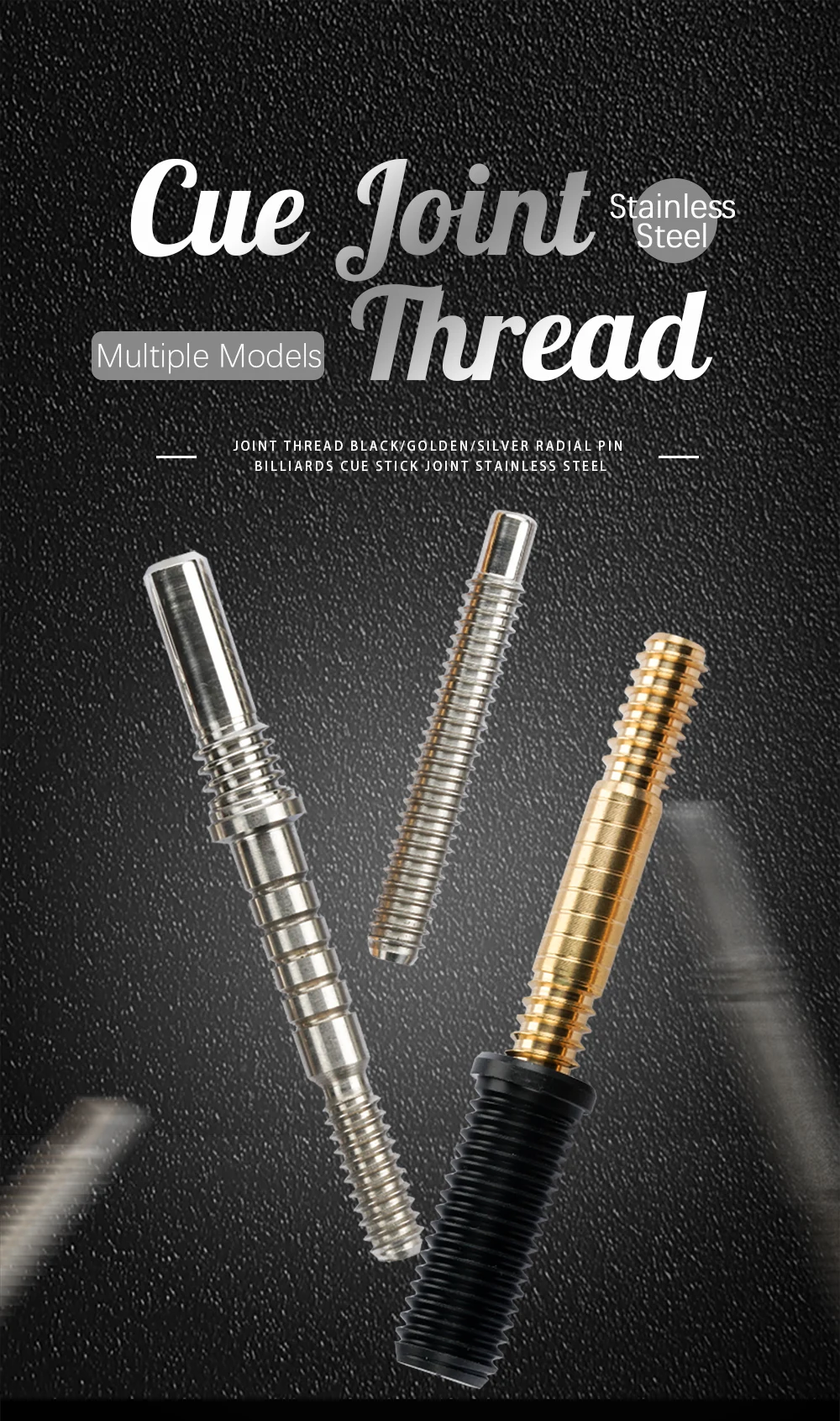 Billiards Joint Pin&Insert Wavy /Uni Loc Radial 3/8*10 3/8*11 United ...