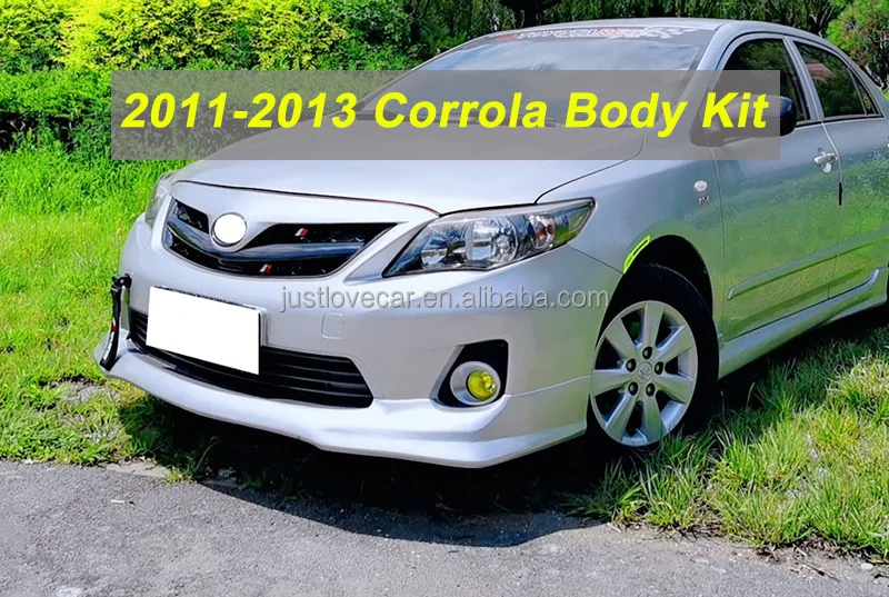 Toyota Corolla Body Kit 2011-2013 - Front Bumper Lip, Rear Diffuser ...