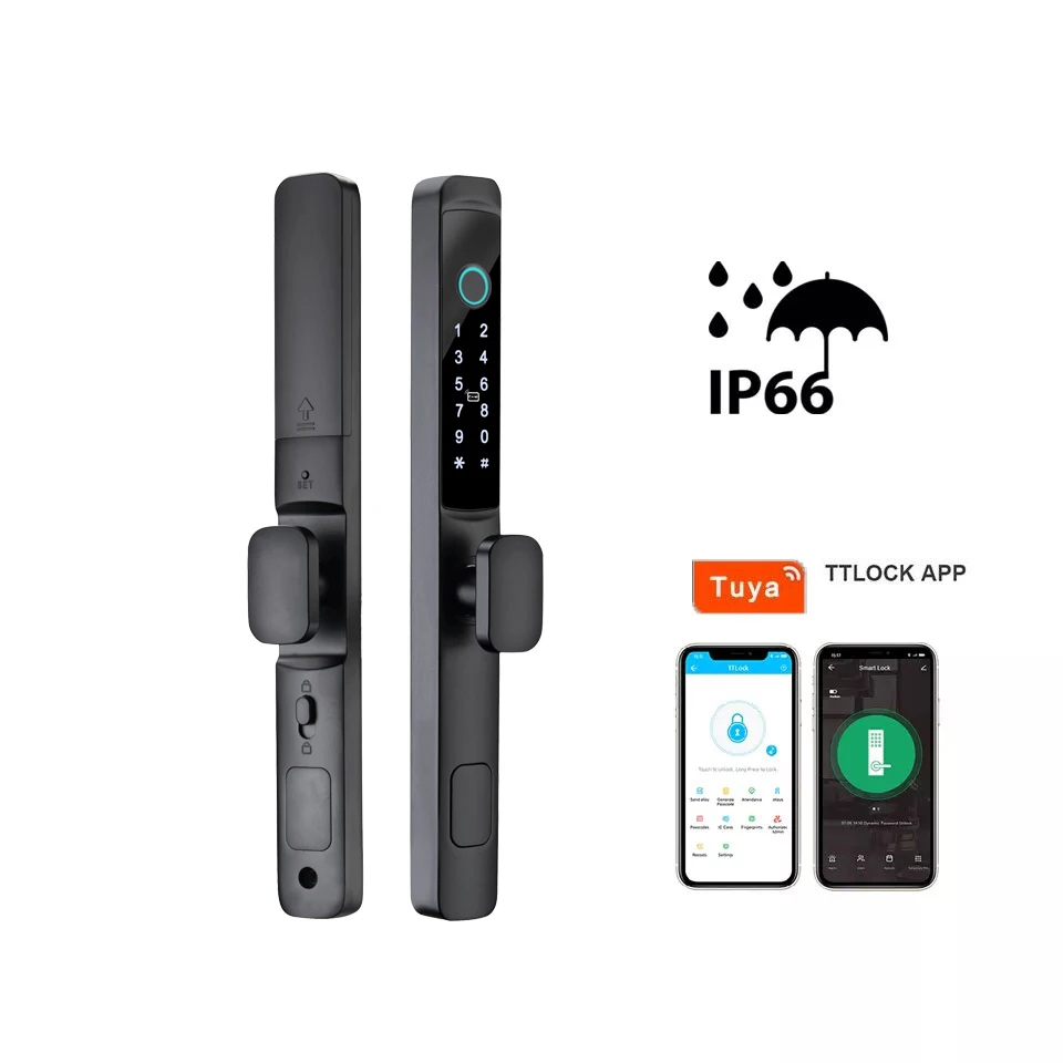 Sliding Door Locks Wi-fi Tuya Zigbee Door Locks And Handles Smart Door ...
