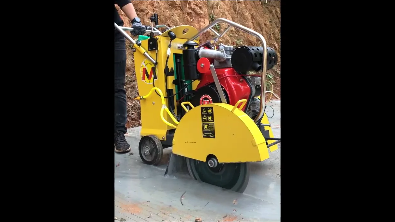180mm Depth Asphalt Road Cutter Machine Concrete Saw Cutting Machine ...