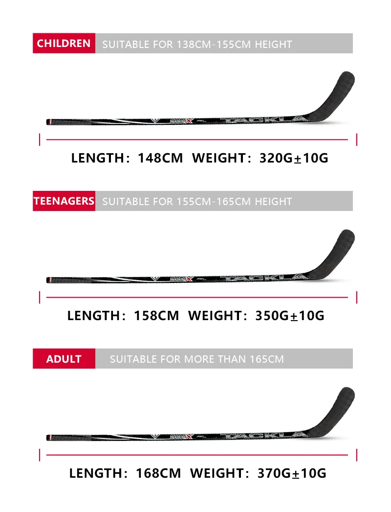 Tackla 5000x 100% Carbon Fiber Material Ice Hockey Stick For Adult ...