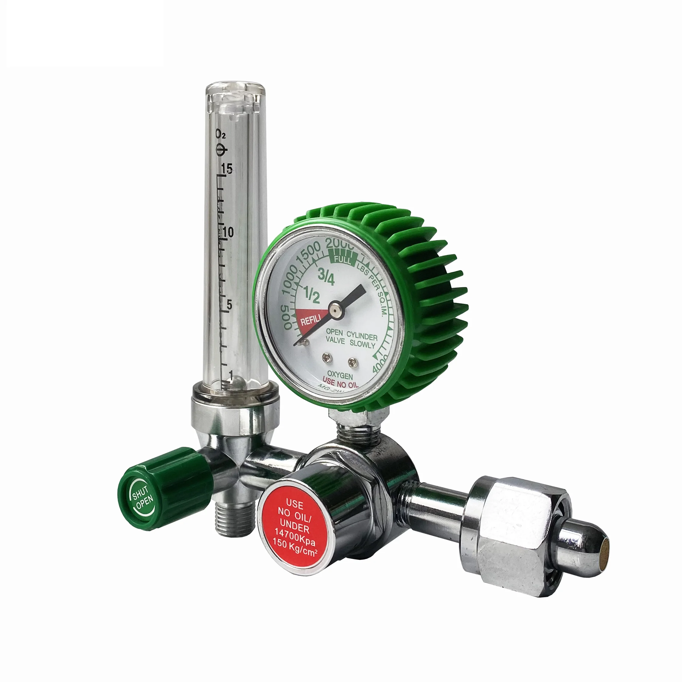 Brass Medical Oxygen Regulator With Humidifier For Oxygen Cylinder Cga ...