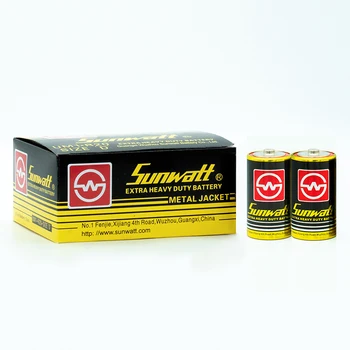 Sunwatt New Arrival Primary Batteries Carbon Zinc Dry R20 Um1 D Size 1 ...