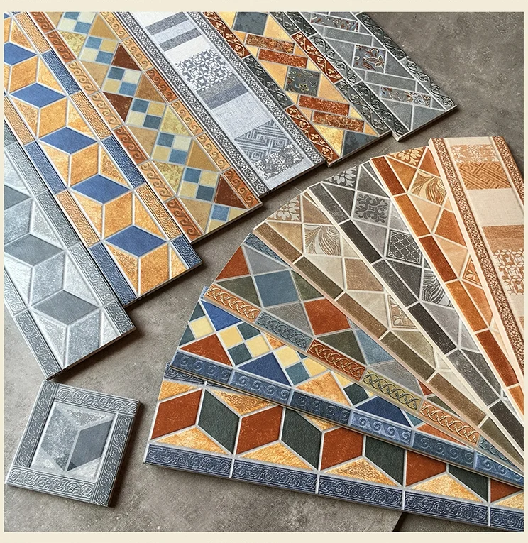 Porcelain Tile Borders - Elegant Glazed Floor Skirting