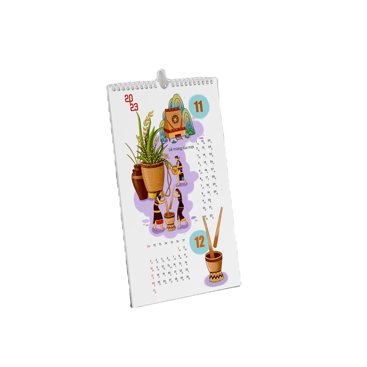 2025 Simple Mini Desk Calendar Paper Printing Stationery Calendar ...