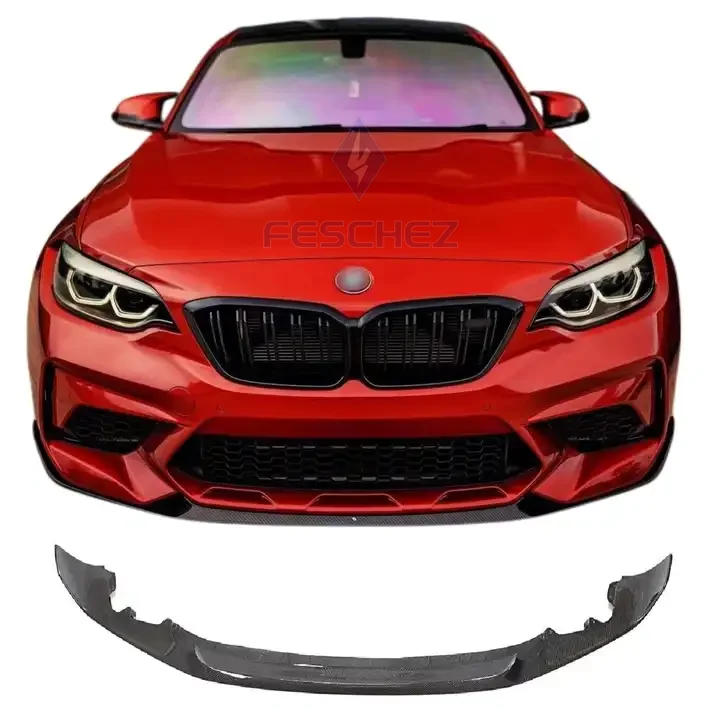 Mp Style Front Lip Front Bumper Carbon Fiber Car Parts For Bmw F87 M2 ...